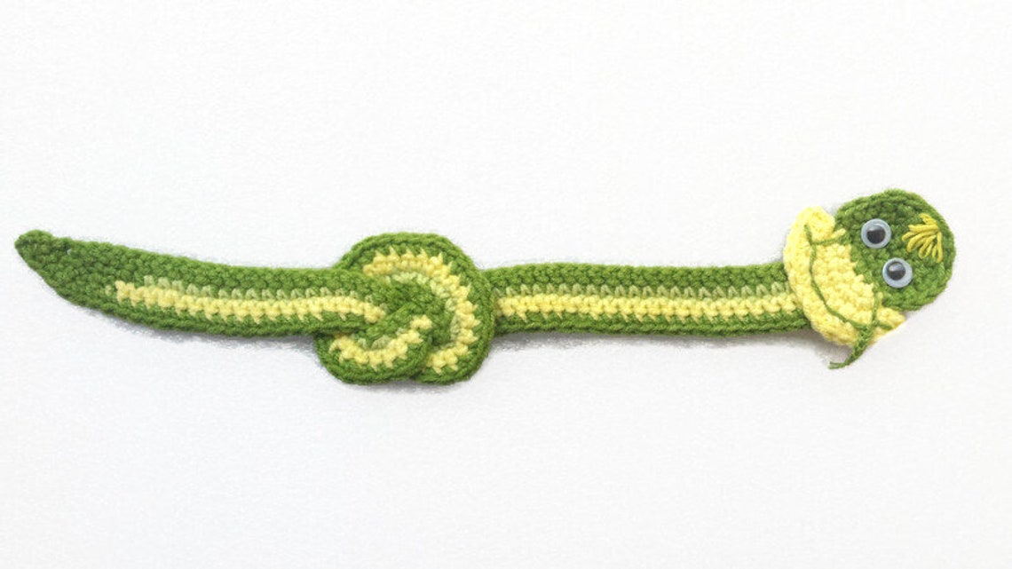 Crochet Bookmark Bookmark Snake Snake Bookmark Teacher - Etsy
