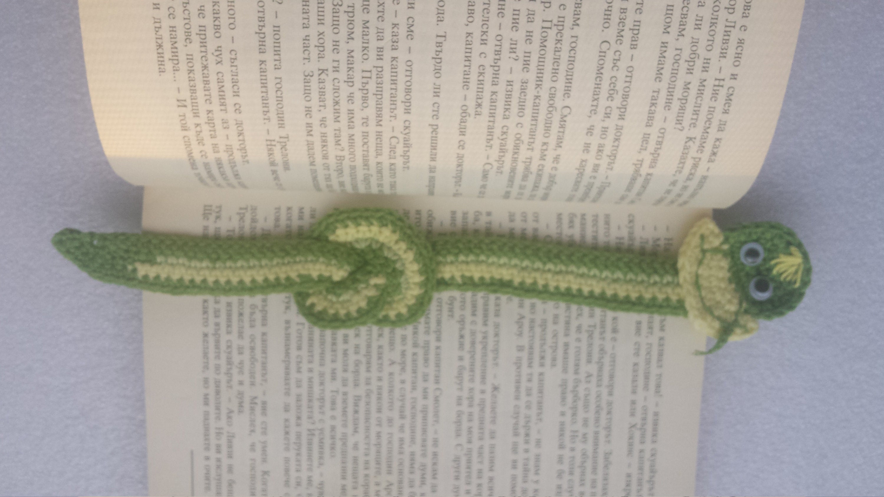 Crochet Bookmark Bookmark Snake Snake Bookmark Teacher - Etsy