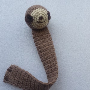 Crochet Bookmark Book Mark Sloth Funny Bookmark Teacher Gifts Crochet ...