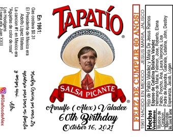 Custom Tapatio Labels - Etsy