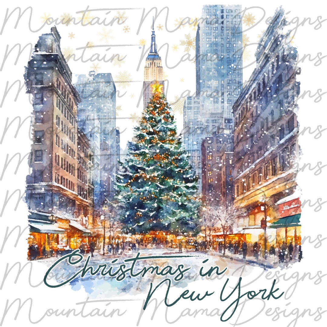 Christmas in New York | Clipart | Commercial Use | Christmas Clip Art ...