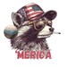 Merica Raccoon Sublimation Design, Funny, PNG, Patriotic, Digital ...