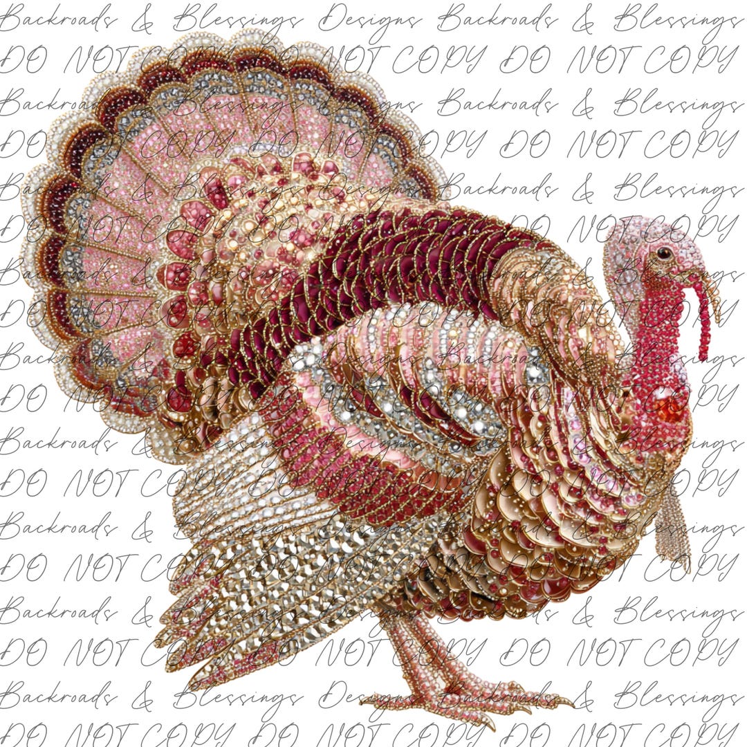 Pink Glitter Turkey PNG, Fall Thanksgiving PNG, Sparkle Turkey ...