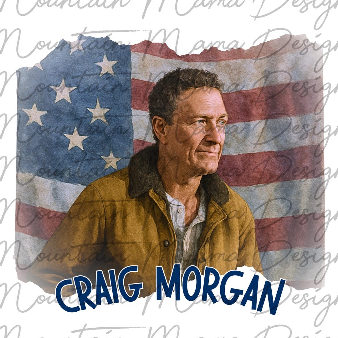 Craig Morgan PNG: Country Music Fan Art Shirt Design (digital Download ...