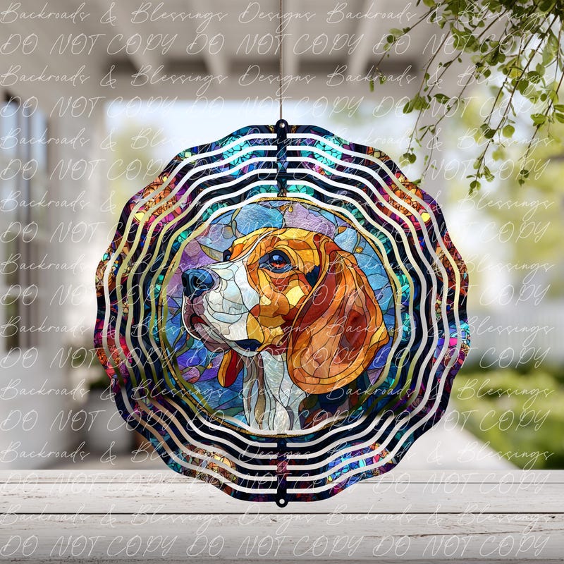 Beagle Wind Spinner - Etsy