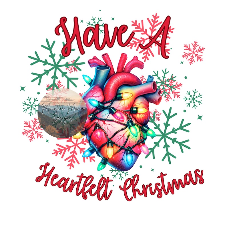 Have a Heartfelt Christmas, Cardiac Nurse PNG, Christmas RN Gift ...