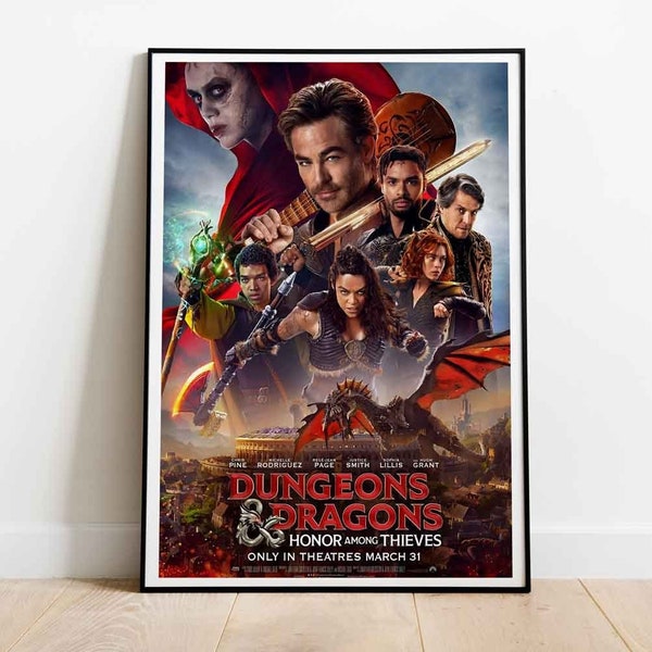 Printable Art Poster Dungeons and Dragons - Etsy