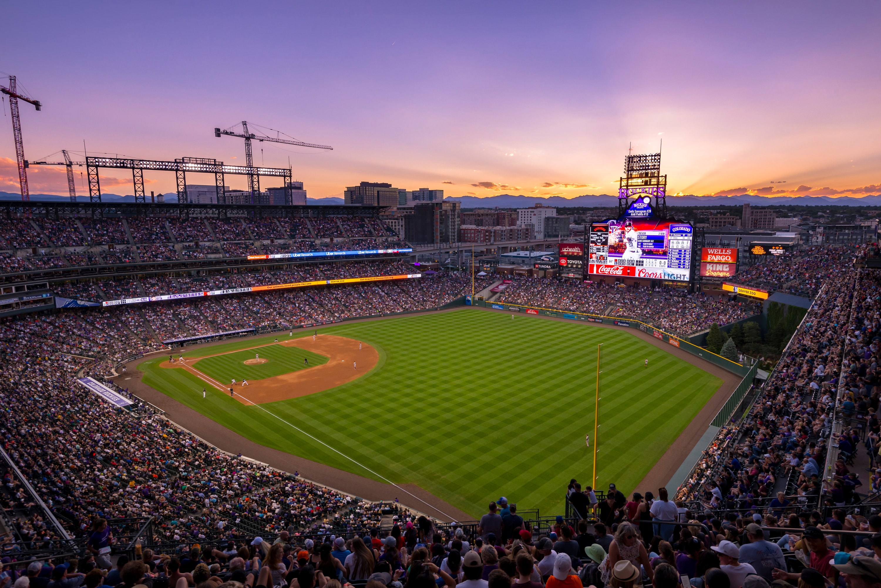 Coors Field at Sunset (denver, CO) - Etsy