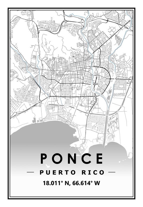 Map Of Ponce Puerto Rico