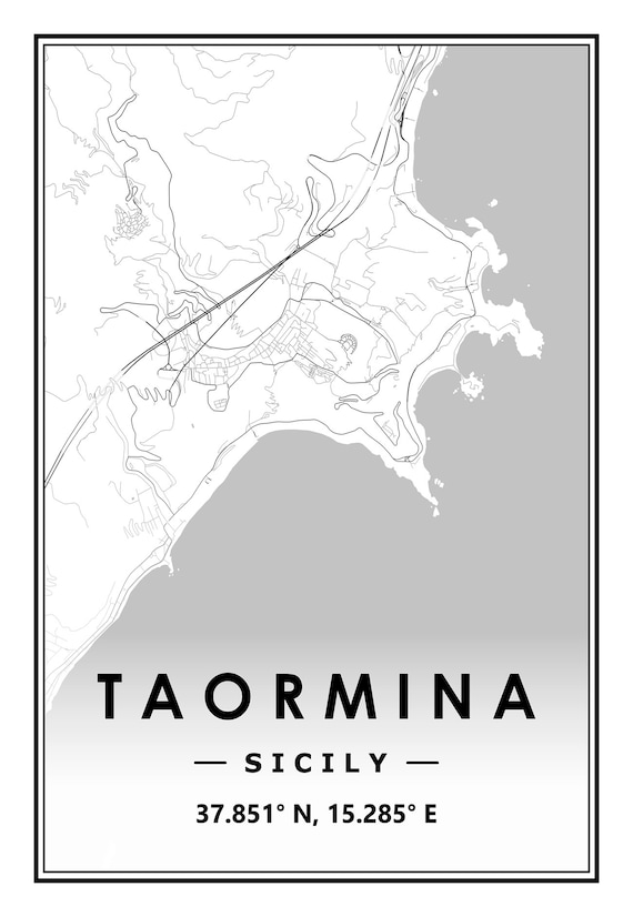 Map Of Taormina Sicily