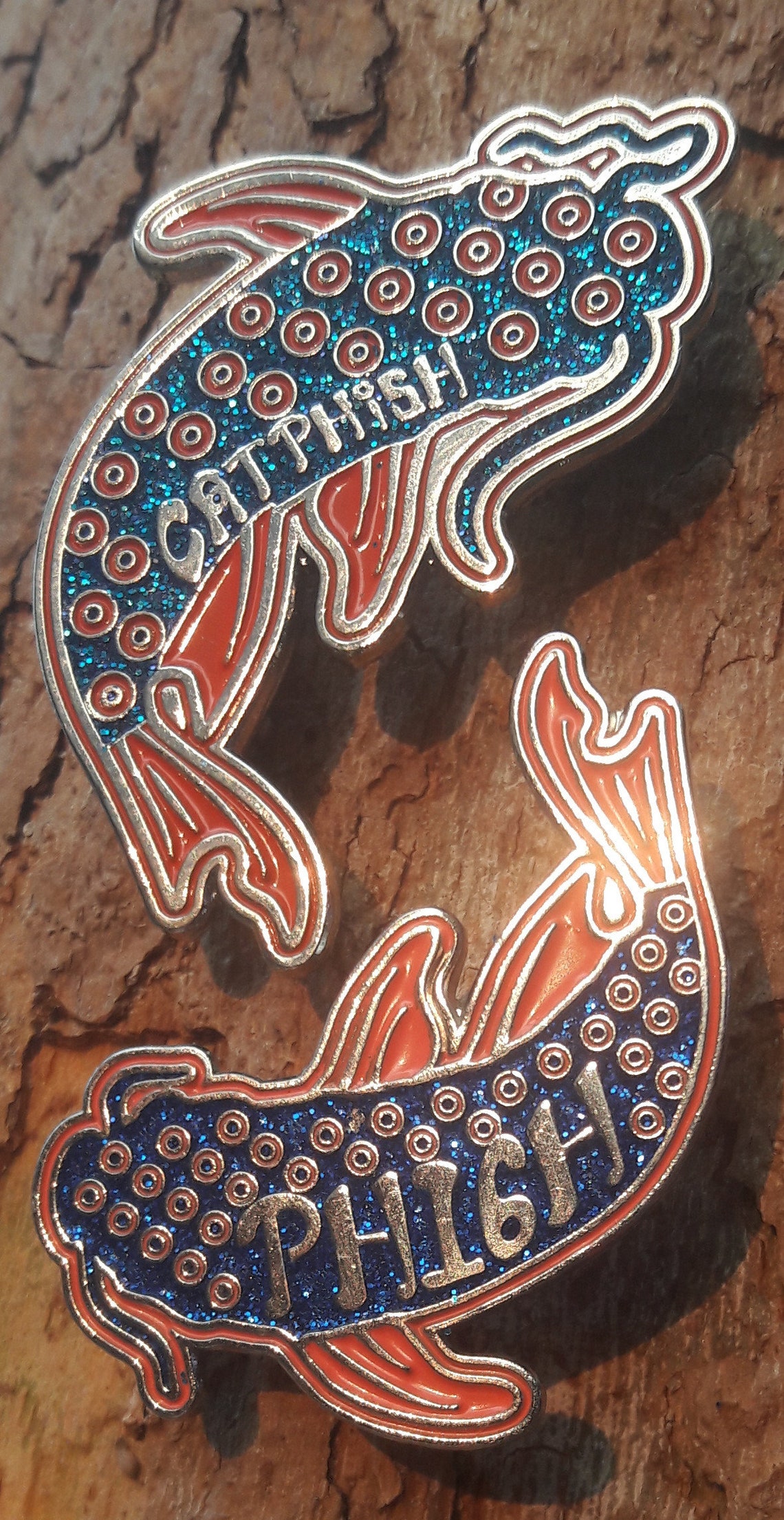 Phish Pin Combo Cat Fish Pin Combo Goldfish Pin Combo Catphish - Etsy