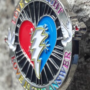Love on Haight Pin Haight Street Pin Love Pin Grateful Dead Pin Heart ...