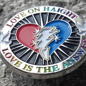 Love on Haight Pin Haight Street Pin Love Pin Grateful Dead Pin Heart ...