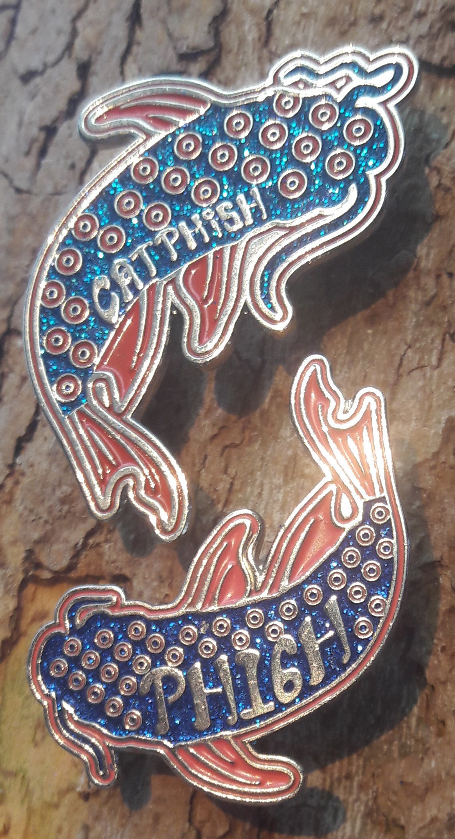 Phish Pin Combo Cat Fish Pin Combo Goldfish Pin Combo Catphish - Etsy