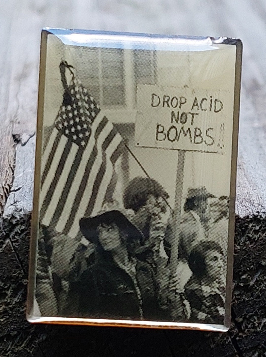 Drop Acid Not Bombs Pin Drop Acid Not Bombs Hat Pin FREE SHIPPING!!! - Etsy