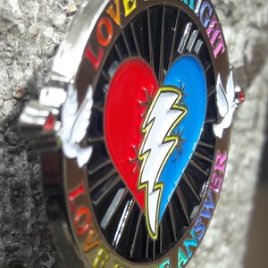 Love on Haight Pin Haight Street Pin Love Pin Grateful Dead Pin Heart ...