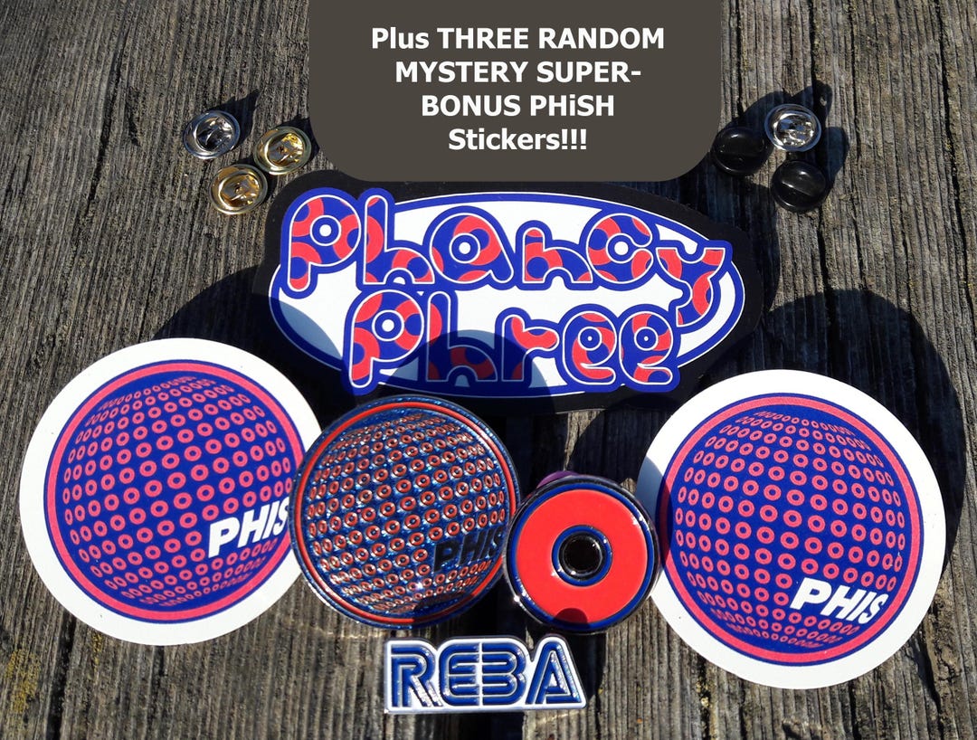 Phish Gift Phish Pin Pack Phish Stickers Magnet Phish Gift Basket Phish ...
