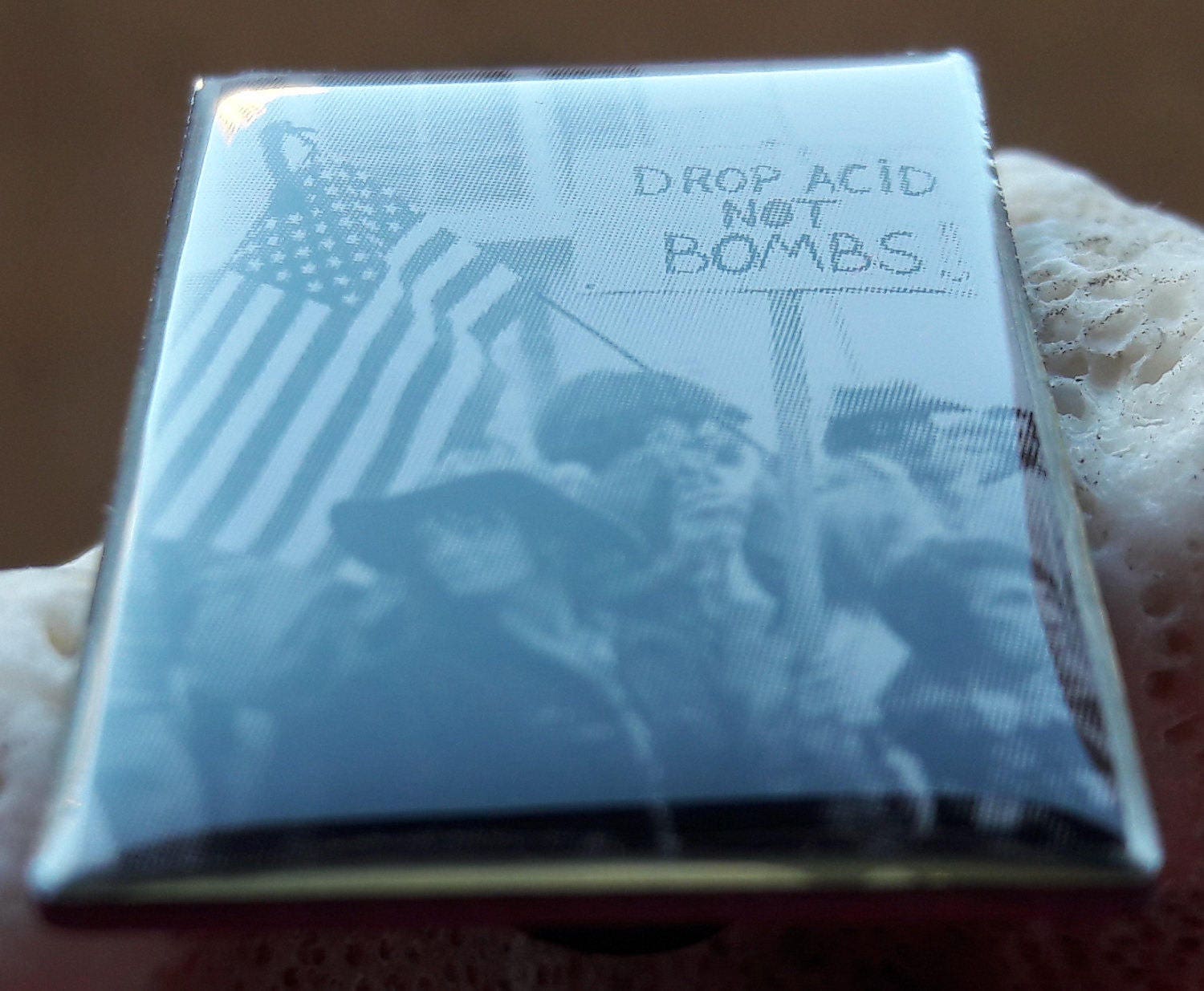 Drop Acid Not Bombs Pin Drop Acid Not Bombs Hat Pin FREE | Etsy