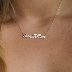 Borntorun , Bruce Springsteen, Necklace, Silver, 925 Handmade Jewelry ...