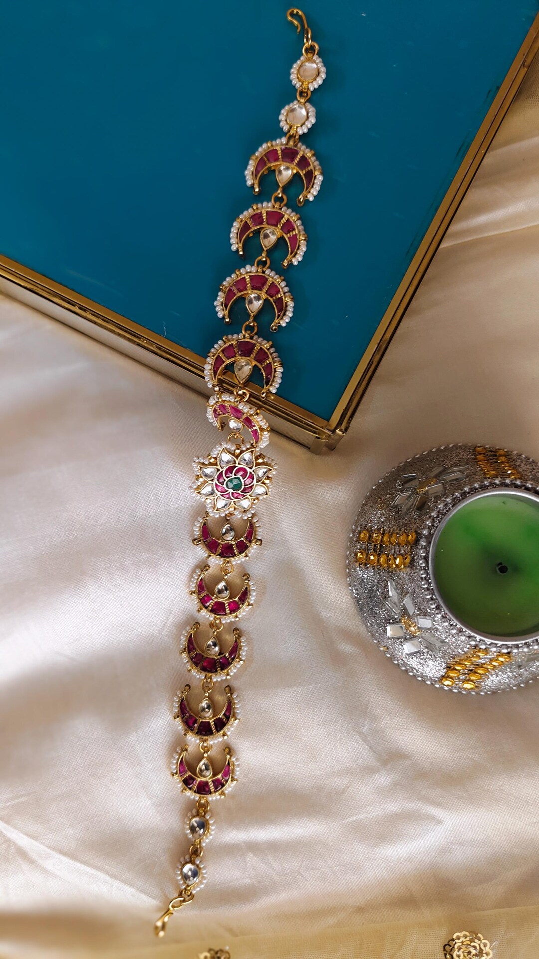 Jadau Pachi Kundan Sheeshpatti / Kundan Mathapatti/indian Bridal ...