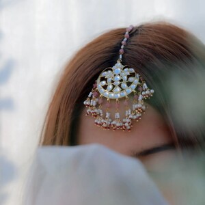 Pachi Kundan Maang Tikka/ Papadi Billa/ Hair Accessories/ Wedding ...