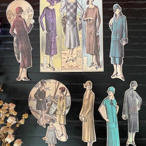 Flapper Girls Stickers 1920s Women Fashion Stickers Vintage Ladies ...