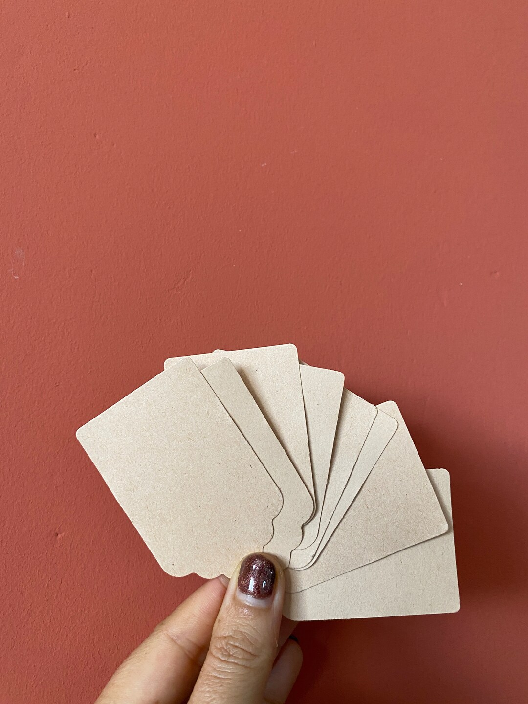 Vintage Faded Pink Cardstock Tags: Craft Stationery Supplies - Etsy