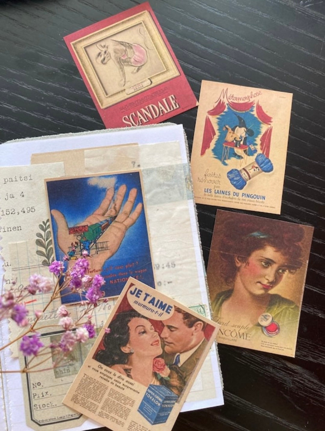 Mixed Media Stickers With Gorgeous Colors | Colorful Vintage Ads ...