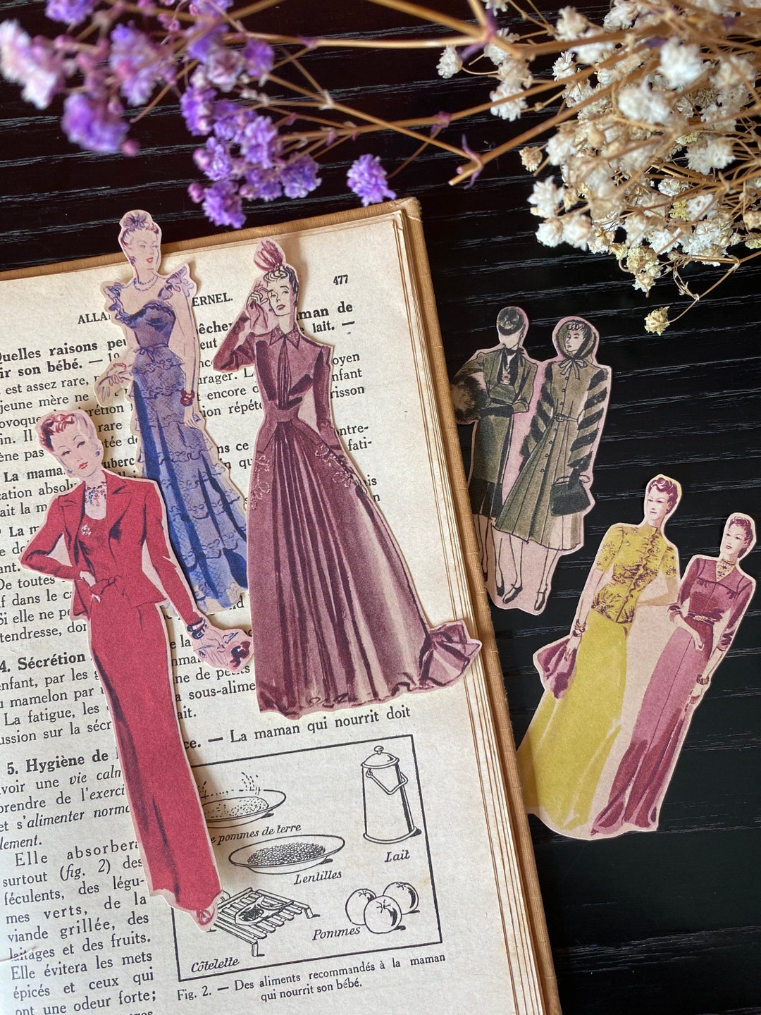 Large Girls Stickers | Vintage People Stickers | Paper Doll Stickers ...