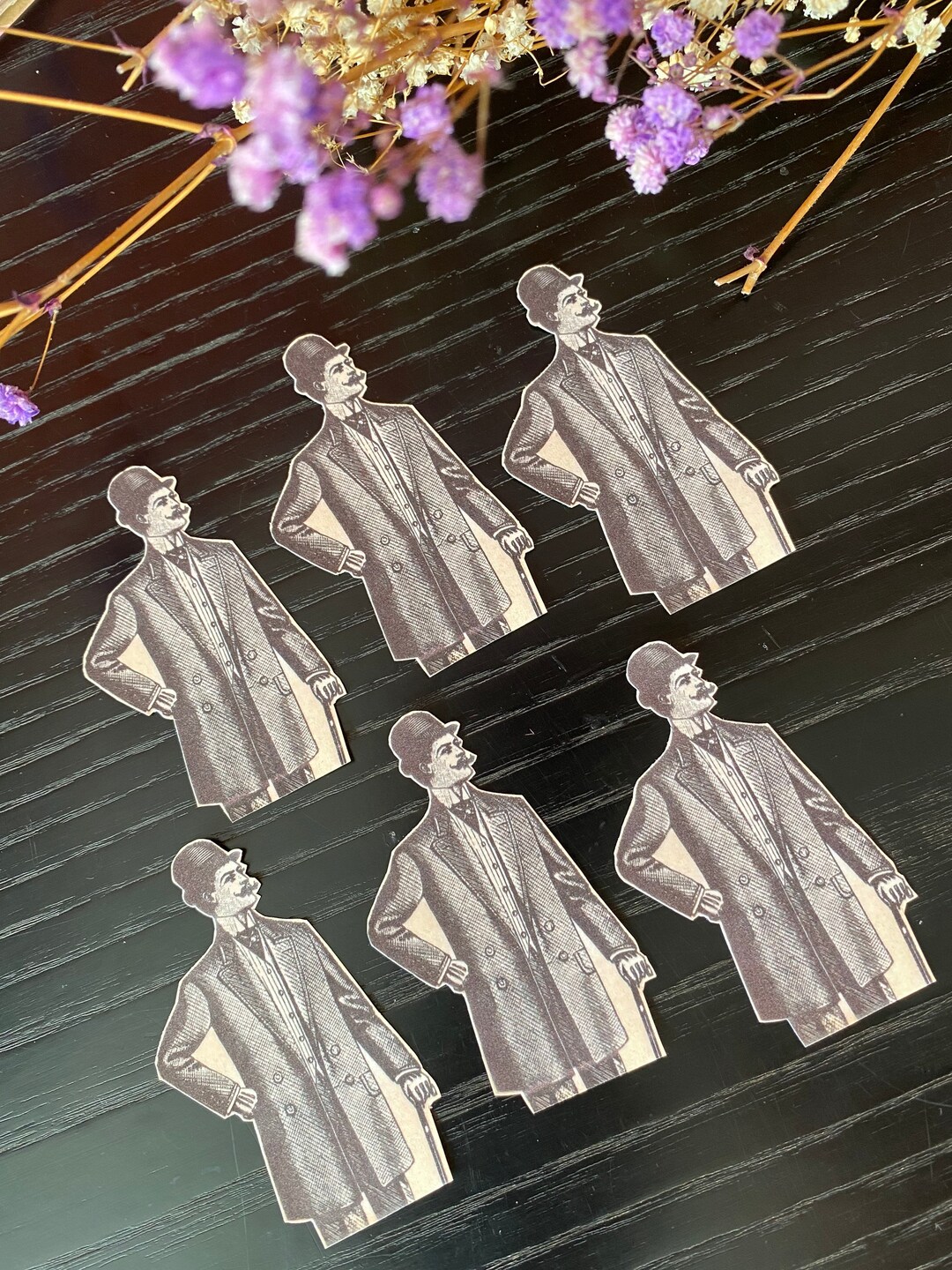 Vintage Fashion Men Stickers Moustache Man Sticker Pack Victorian ...