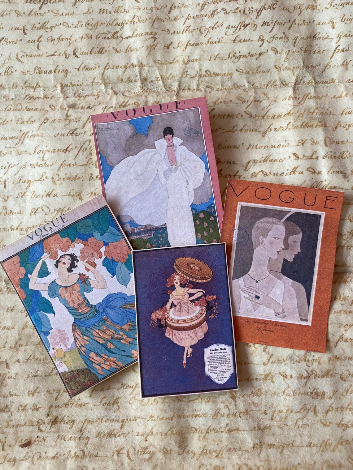 Vintage VOGUE Magazine Stickers X 18 Pieces | 1920s Women Fashion ...