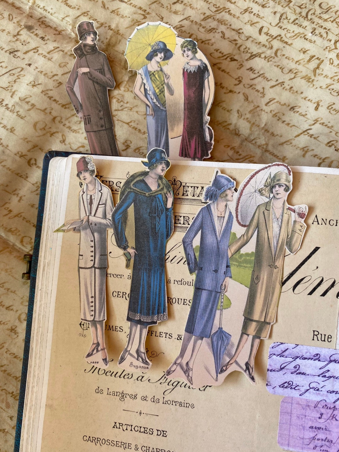 Vintage People Stickers | 1920s Women Fashion Stickers | Vintage-style ...