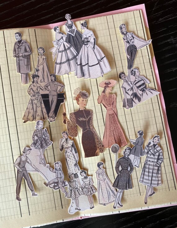Scrapbooking Paper Ephemera Craft Supplies & Tools woman fashion ...