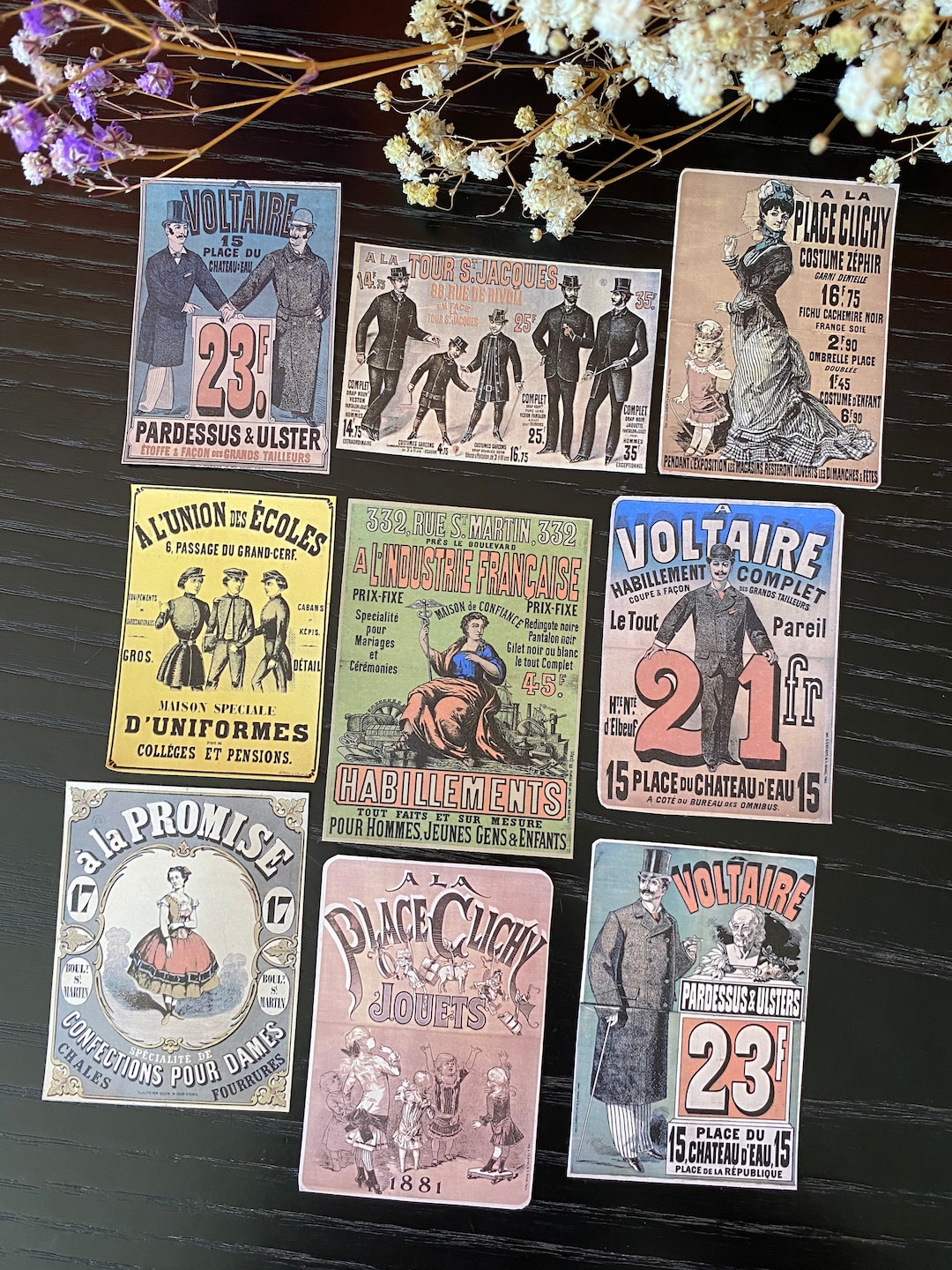 Vintage Posters Stickers | French Ads Ephemera Sticker | 1900s Vintage ...