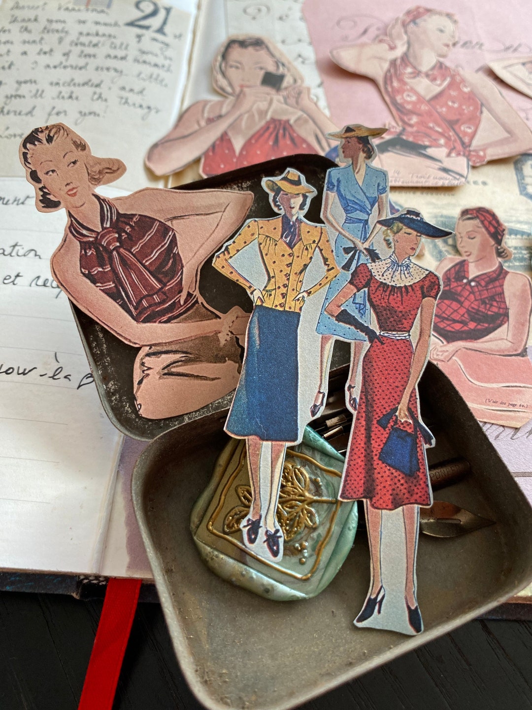 Stylish Women Fashion Sticker Pack | Cute Girls Stickers | Vintage ...