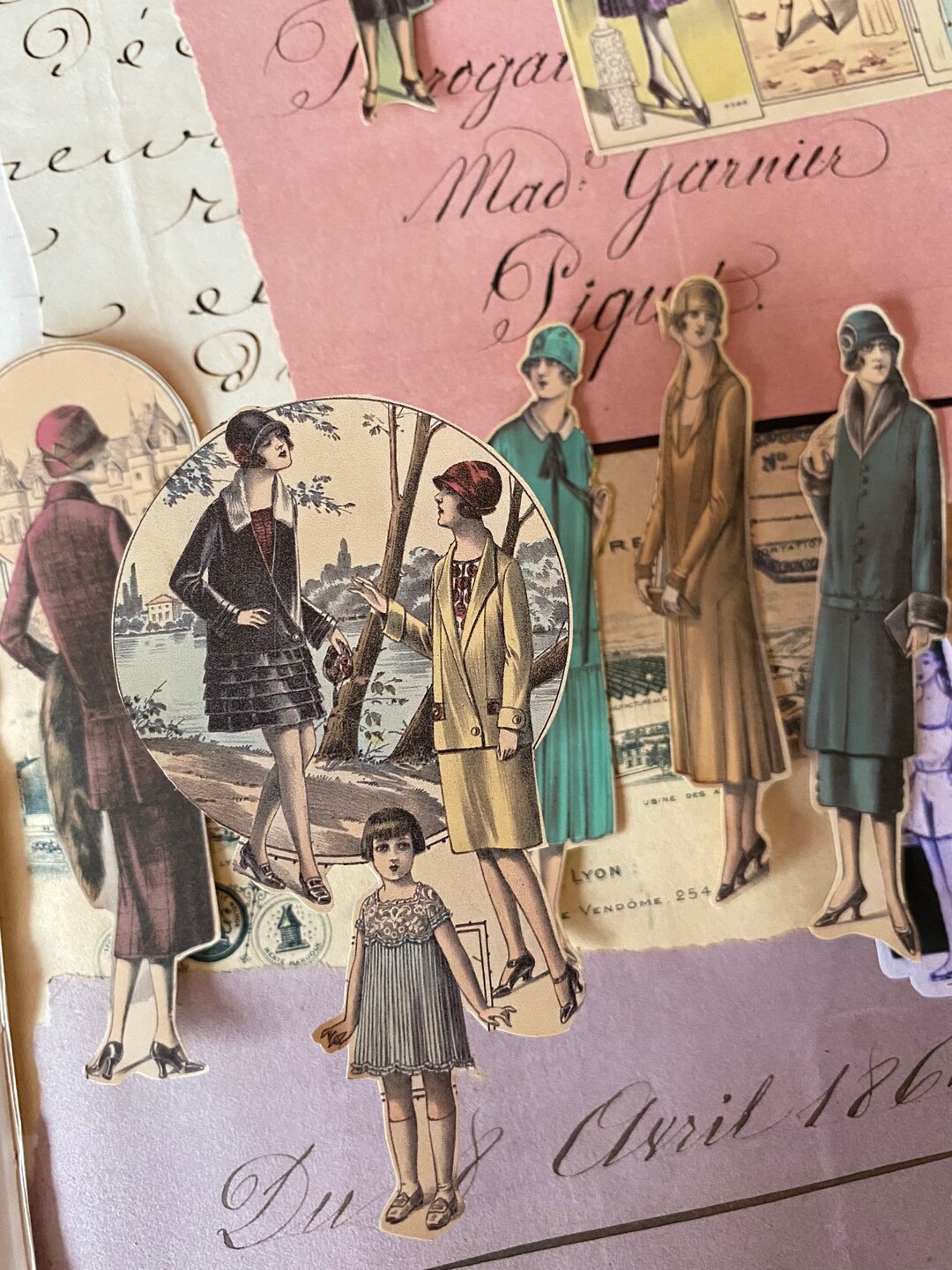 Flapper Girls Stickers 1920s Women Fashion Stickers Vintage Ladies ...