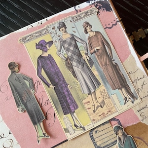 Flapper Girls Stickers 1920s Women Fashion Stickers Vintage Ladies ...