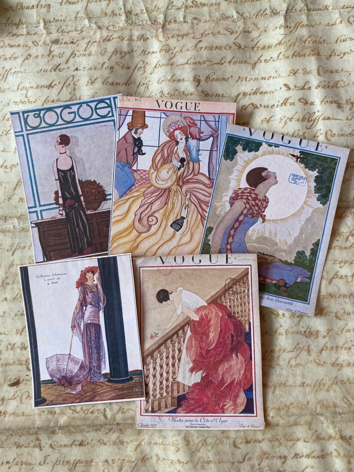 1920s Fashion Magazine Stickers 18pc, Art Deco Colorful Covers Mix ...
