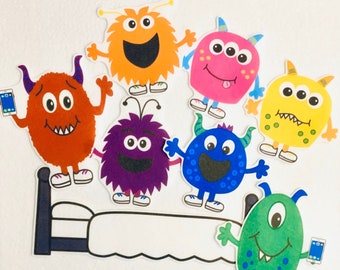 The Five Little Ghosts Felt Story / the Chocolate Chip Ghost Flannel ...