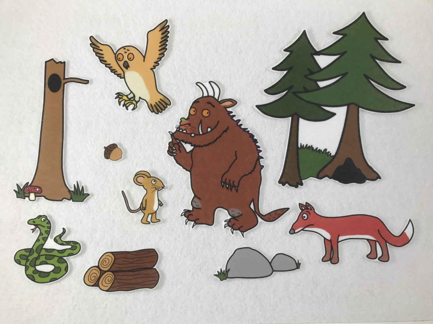 Gruffalo Felt Story Flannel Board Speech and Language | Etsy