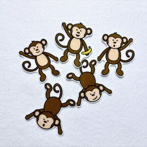 Five Little Monkeys Felt Board Story: Speech Therapy Flannel Set - Etsy
