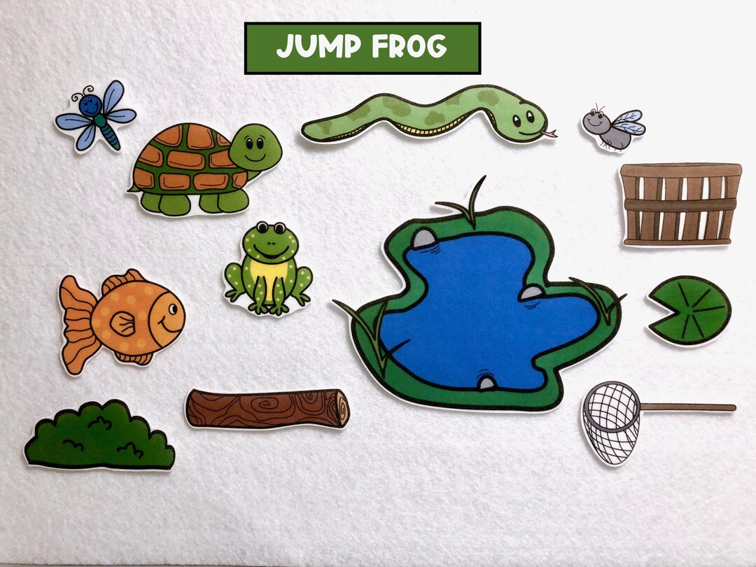 Jump Frog! Felt Board Stories - Flannel Stories - Pond Life - Spring ...