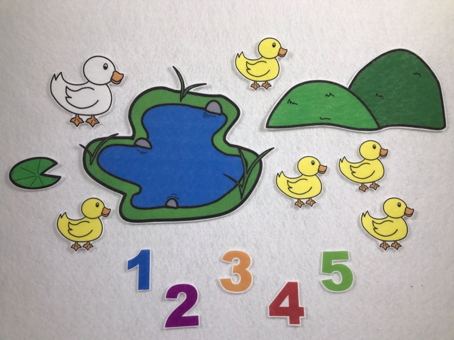 Five Little Ducks Felt Stories Speech Therapy Counting - Etsy Canada