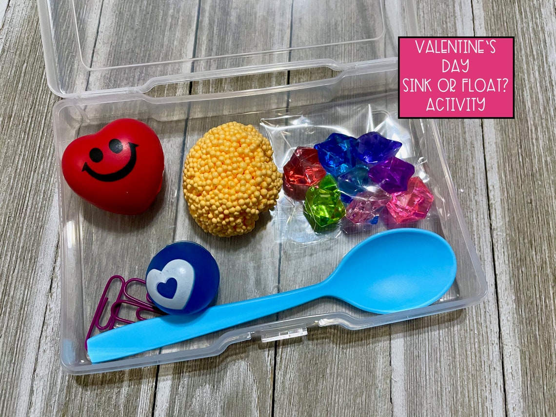 Valentine's Day Science Kit Sink or Float Activity | Etsy