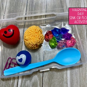 Valentine's Day Science Kit Sink or Float Activity Kid's Valentine's ...