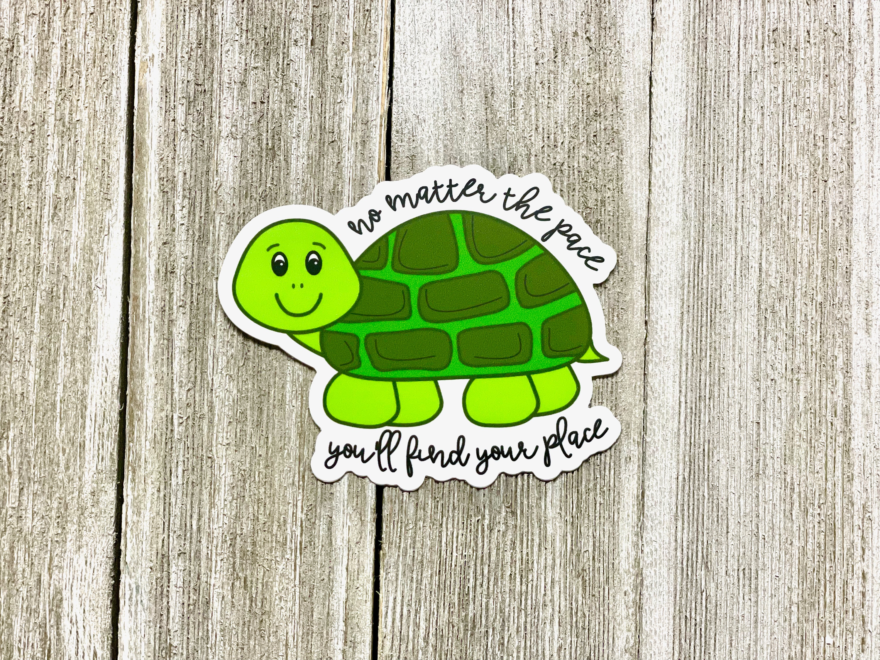 Turtle Sticker Vinyl Sticker Turtle Gift Laptop Decal | Etsy