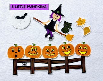 The Five Little Pumpkins Instant Download Paper Activity, Preschool ...