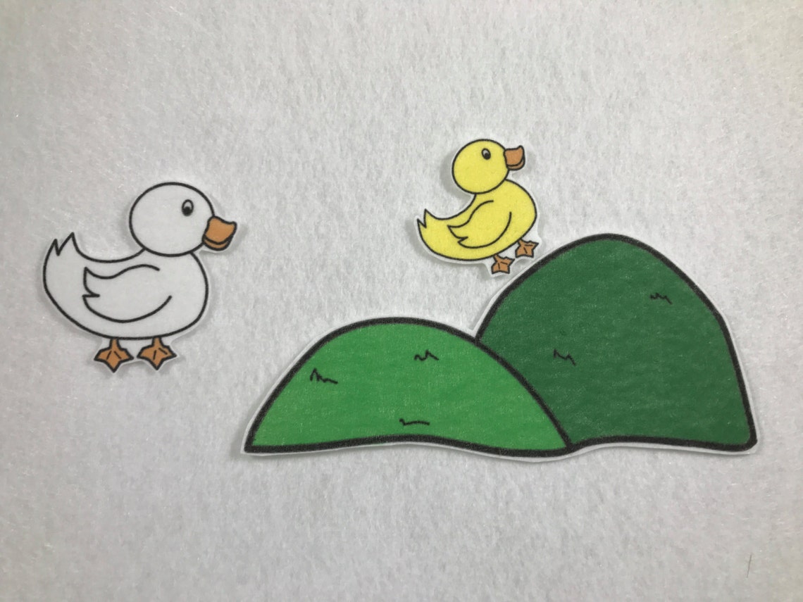 Five Little Ducks Felt Stories Speech Therapy Counting - Etsy