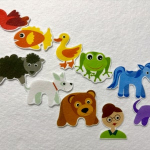 Brown Bear Felt Board Story: Animal Friends, Speech Therapy, Color ...