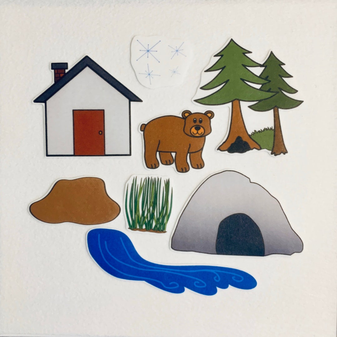 Bear Hunt Felt Board Story: Preschool Learning Activity - Etsy